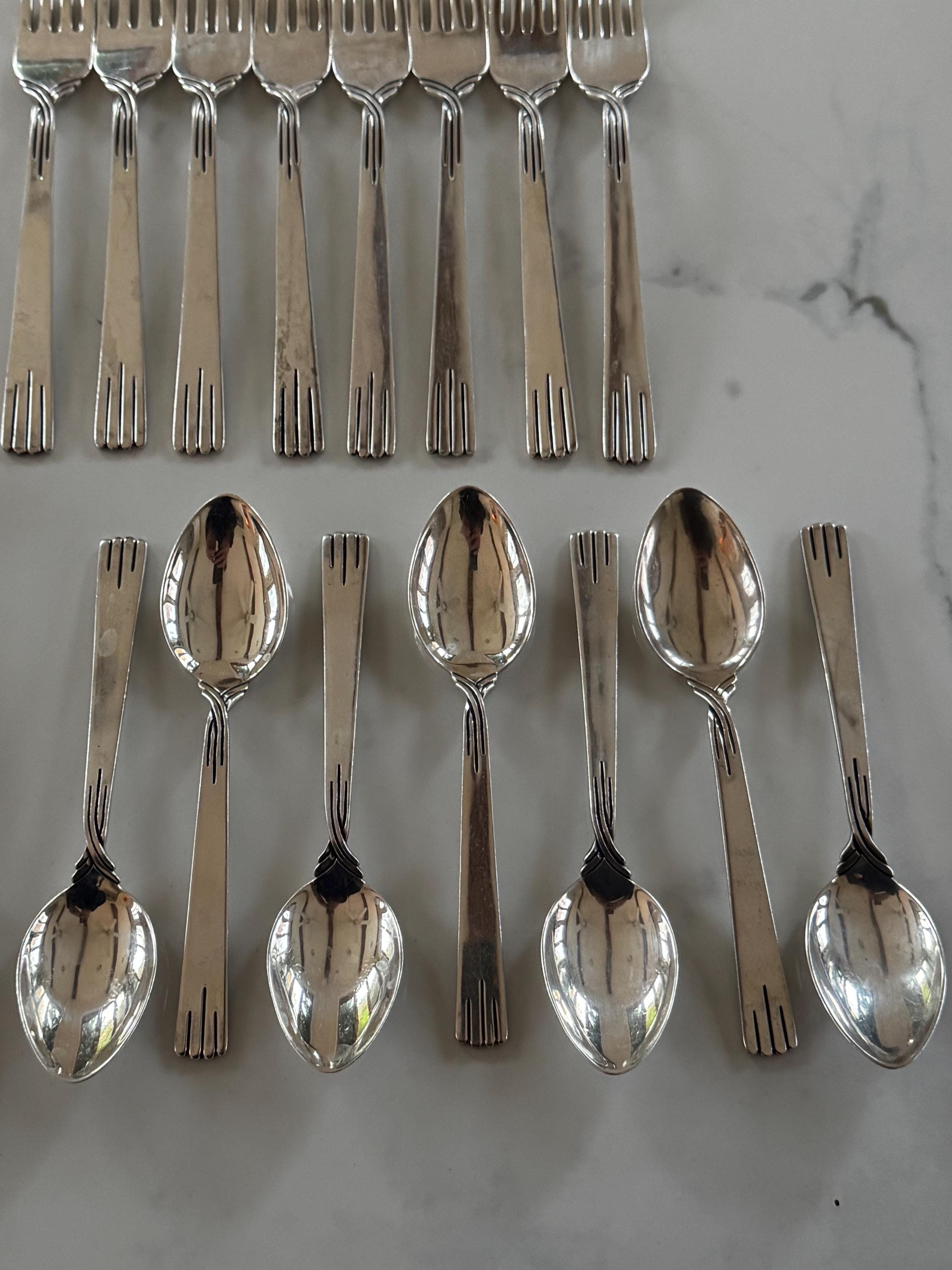 1940 Pedro Castillo Taxco Sterling Silver Flatware Set – 38 Pieces ...