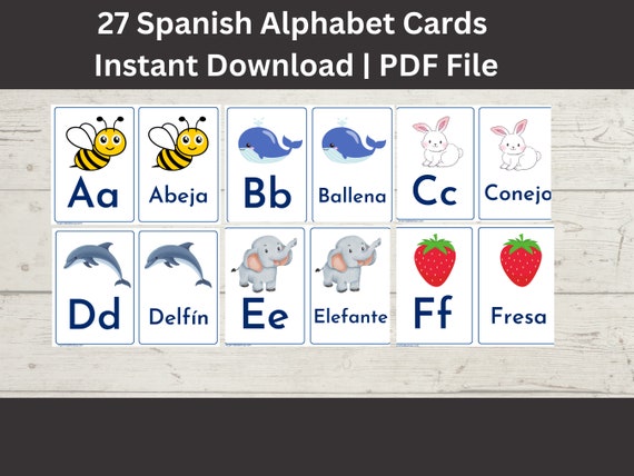 Tarjetas Didácticas Del Alfabeto Español Amazon.com: Tarjetas Flash