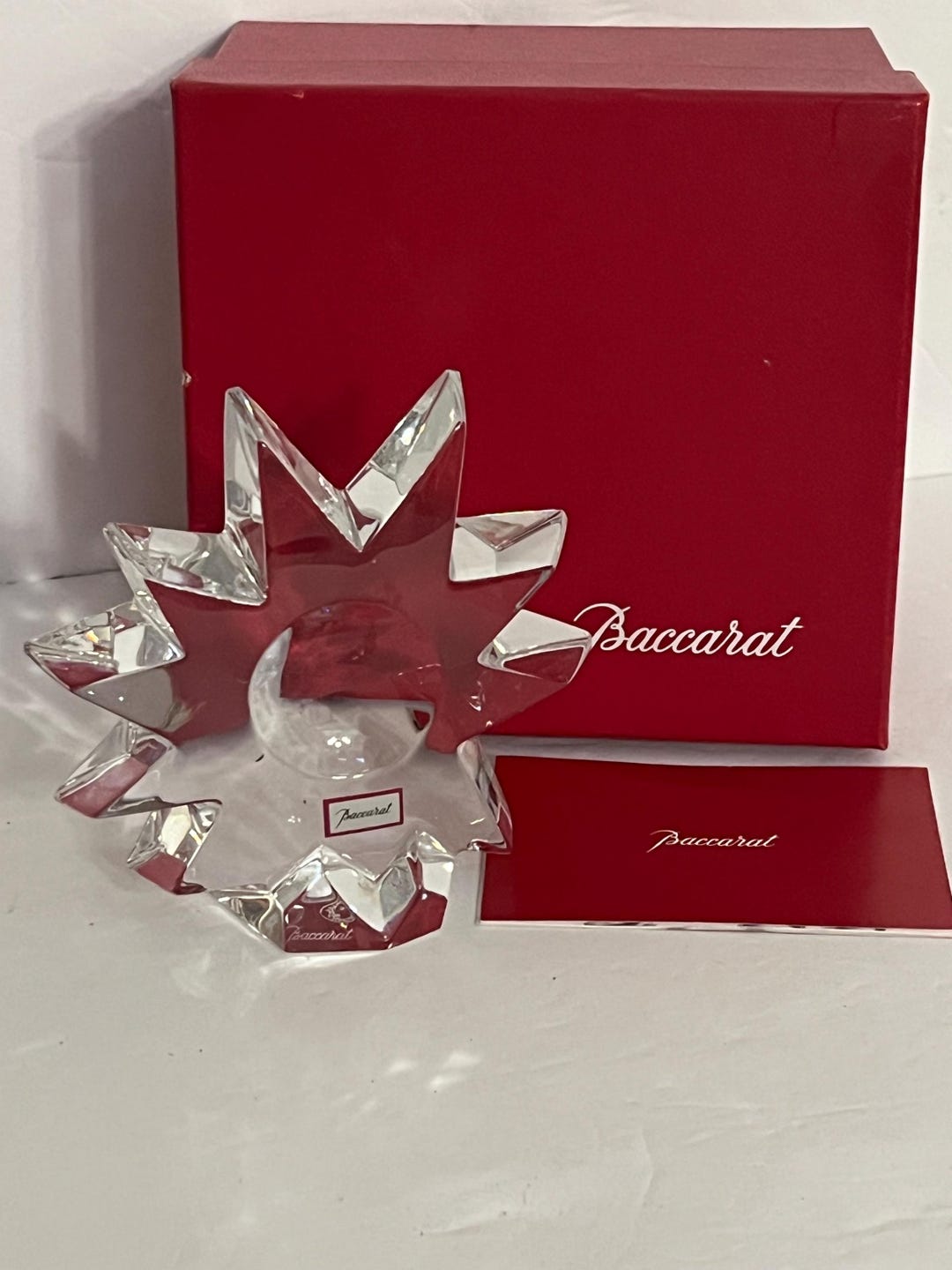 BACCARAT Crystal Glass Art Star Home/office Decor (w/box & Brochure) - Etsy