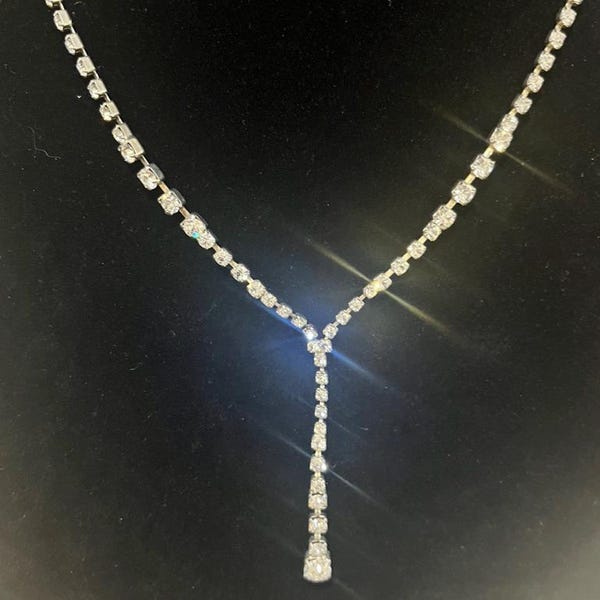 Y Drop Necklace - Etsy