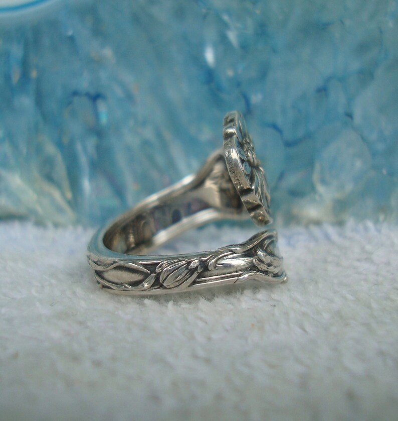 Sunflower Gorham Vintage Sterling Silver Spoon Ring - Etsy