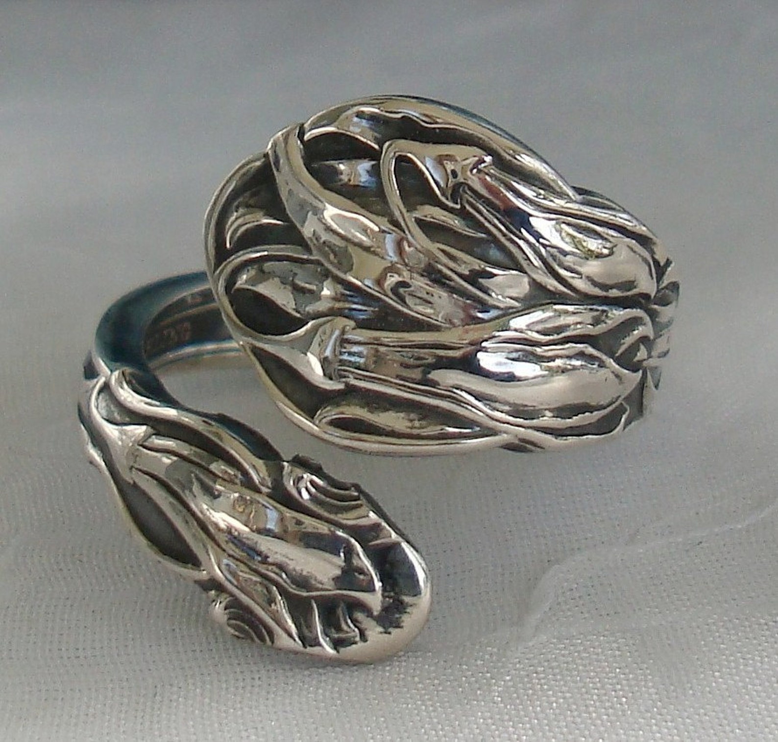 Flowers Gorham Vintage Sterling Silver Spoon Ring Dmfsparkles - Etsy