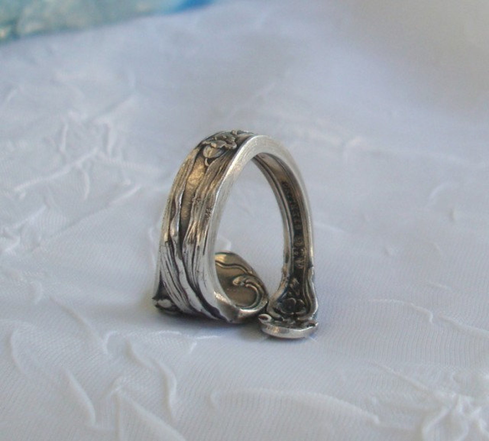 Morning Glory Flower Gorham Vintage Sterling Silver Spoon Ring ...
