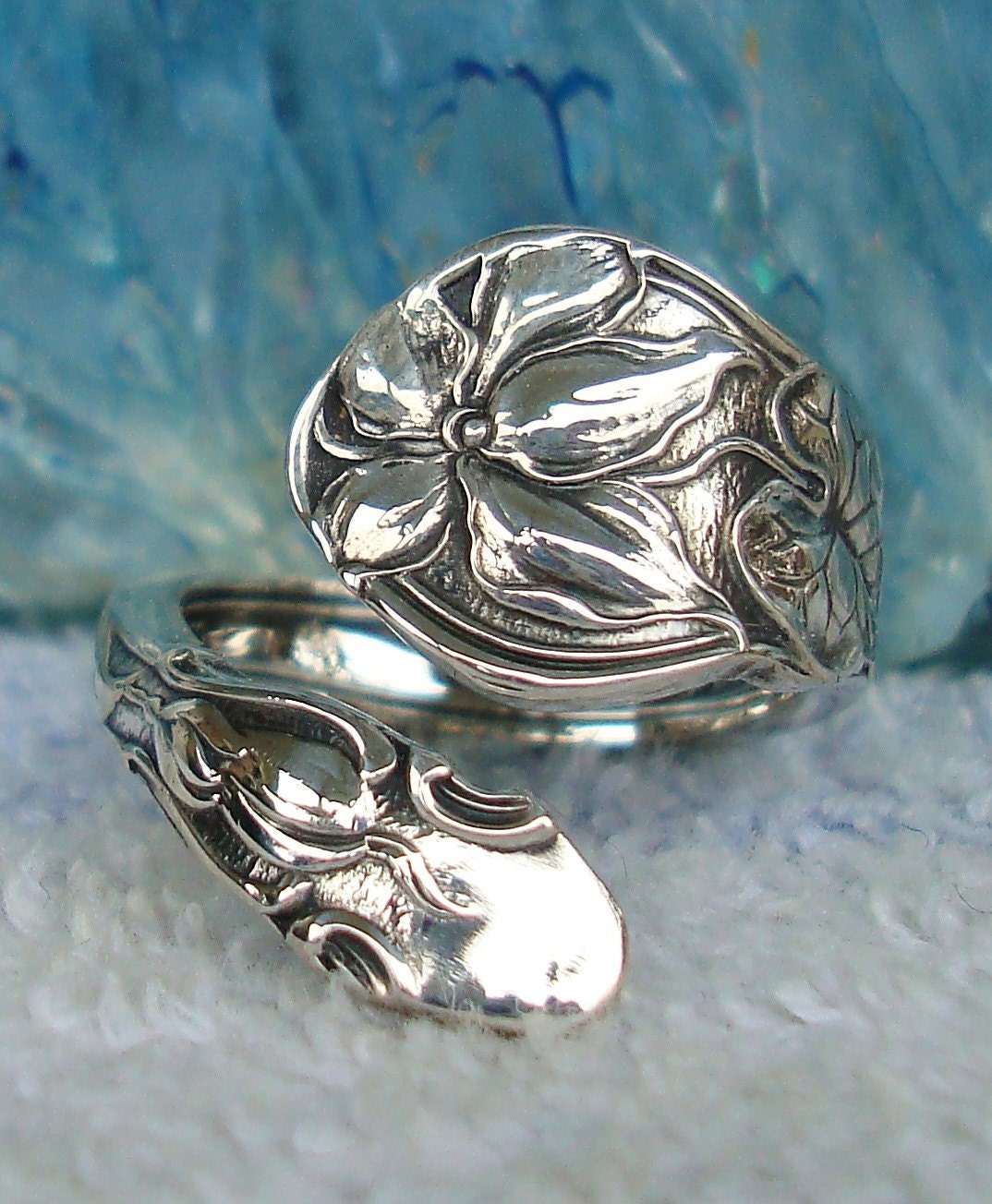 Flower Gorham Vintage Sterling Silver Spoon Ring Dmfsparkles - Etsy