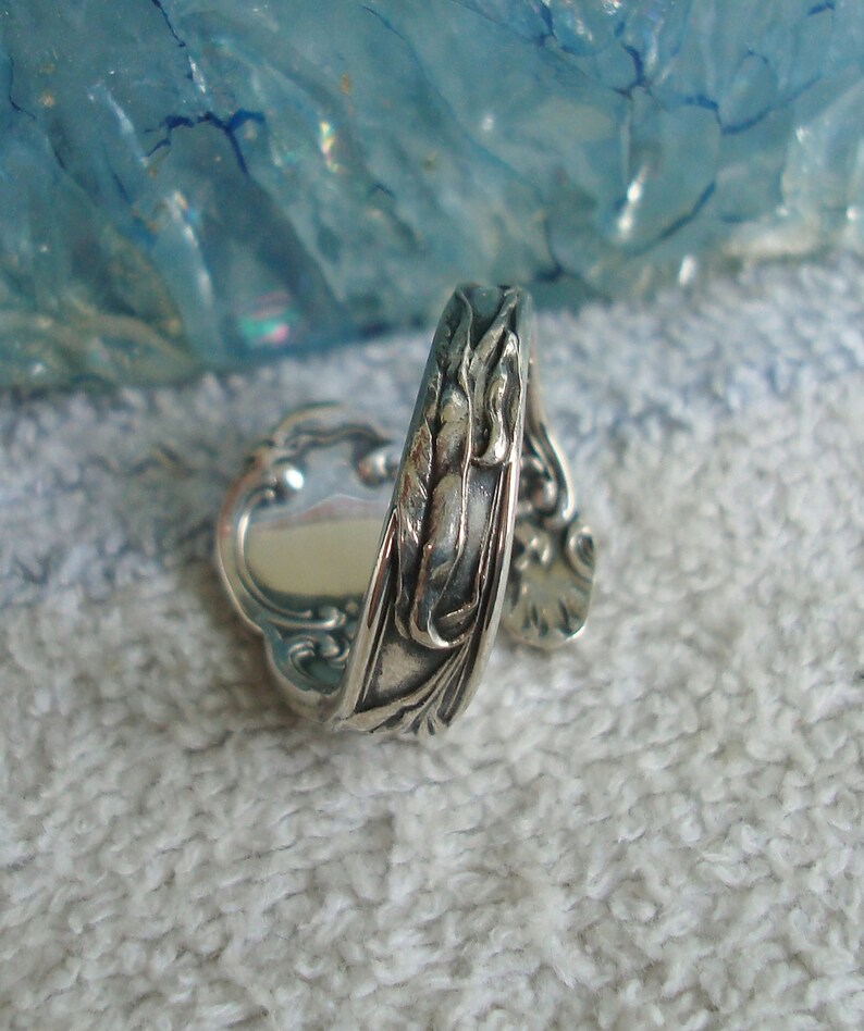 Sunflower Gorham Vintage Sterling Silver Spoon Ring - Etsy