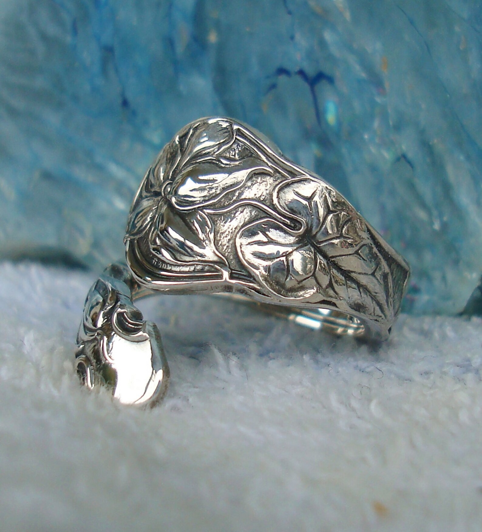 Flower Gorham Vintage Sterling Silver Spoon Ring Dmfsparkles - Etsy