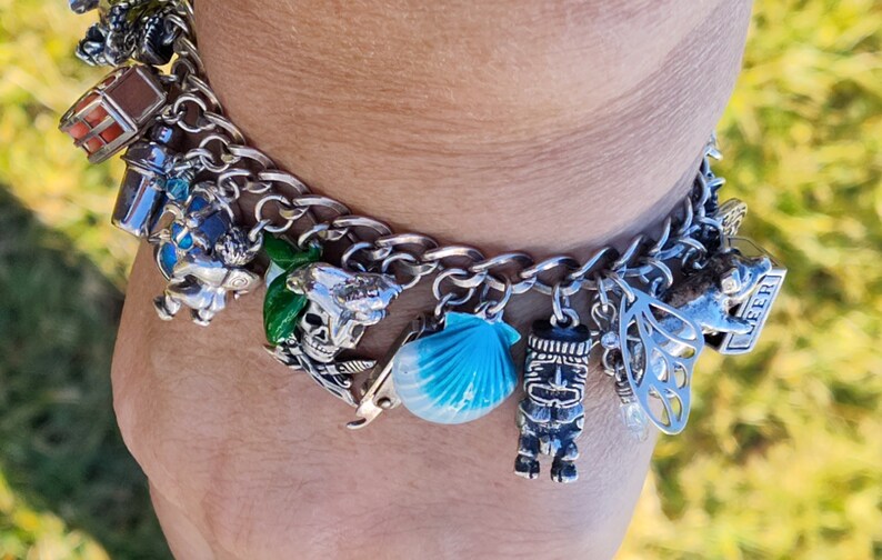 Vintage Antique Happy TIKI 31 Charm Bracelet Sterling Silver - Etsy