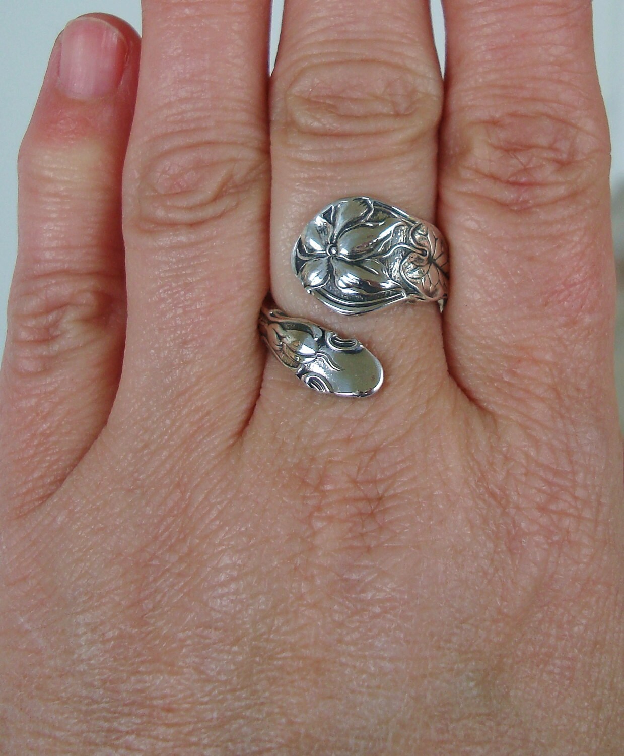 Flower Gorham Vintage Sterling Silver Spoon Ring Dmfsparkles - Etsy
