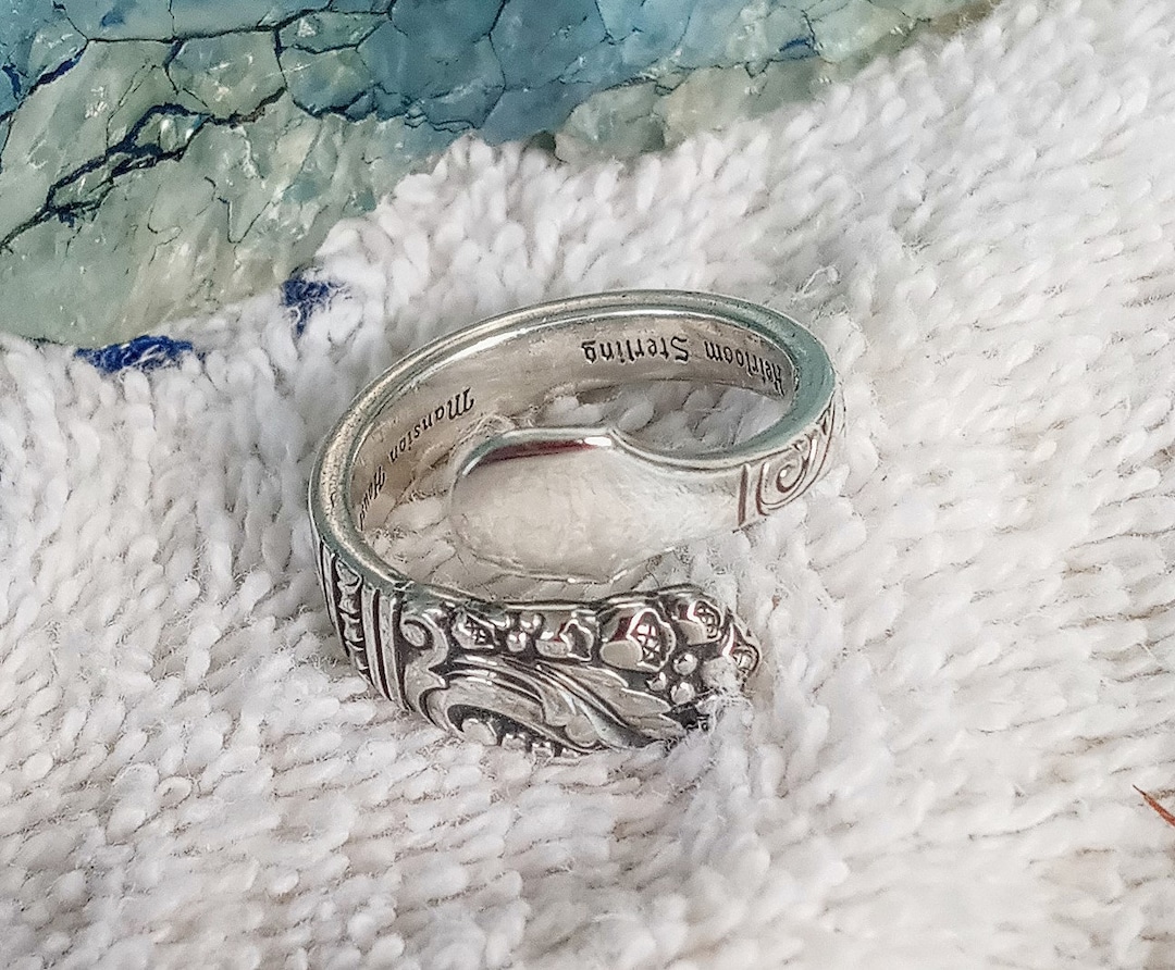 Heirloom Sterling Mansion House Vintage Sterling Silver Spoon Ring ...