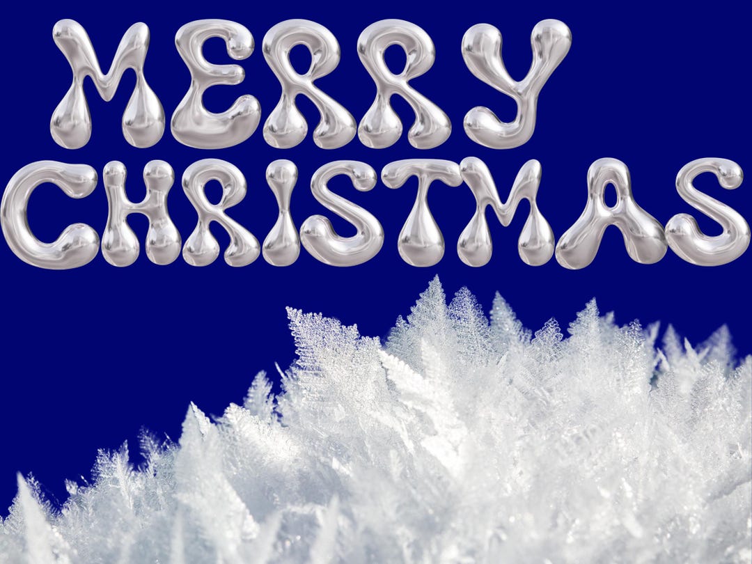 Merry Christmas- Blue Themed Christmas Download Pack of Printable Art ...