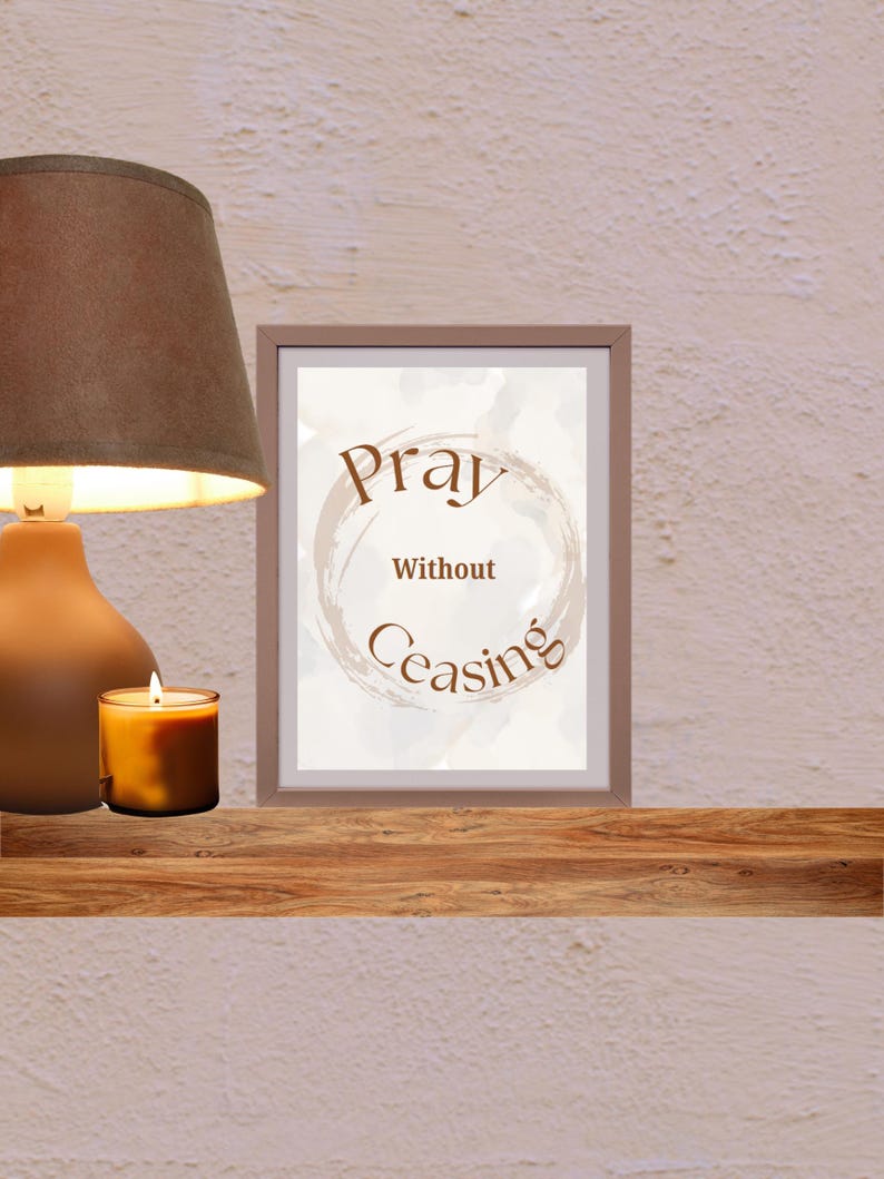 Pray Without Ceasing Digital Download - Etsy