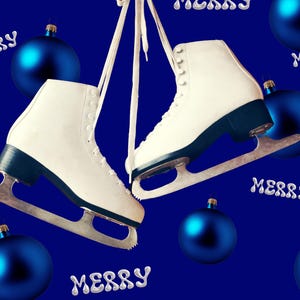 Merry Christmas- Blue Themed Christmas Download Pack of Printable Art ...