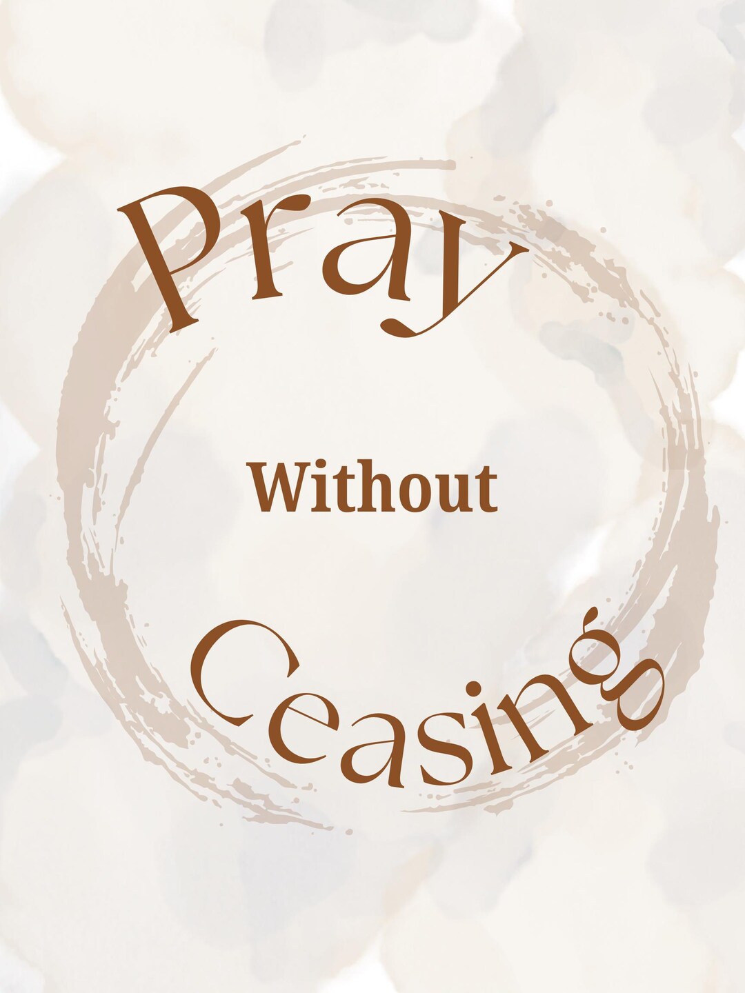 Pray Without Ceasing Digital Download - Etsy