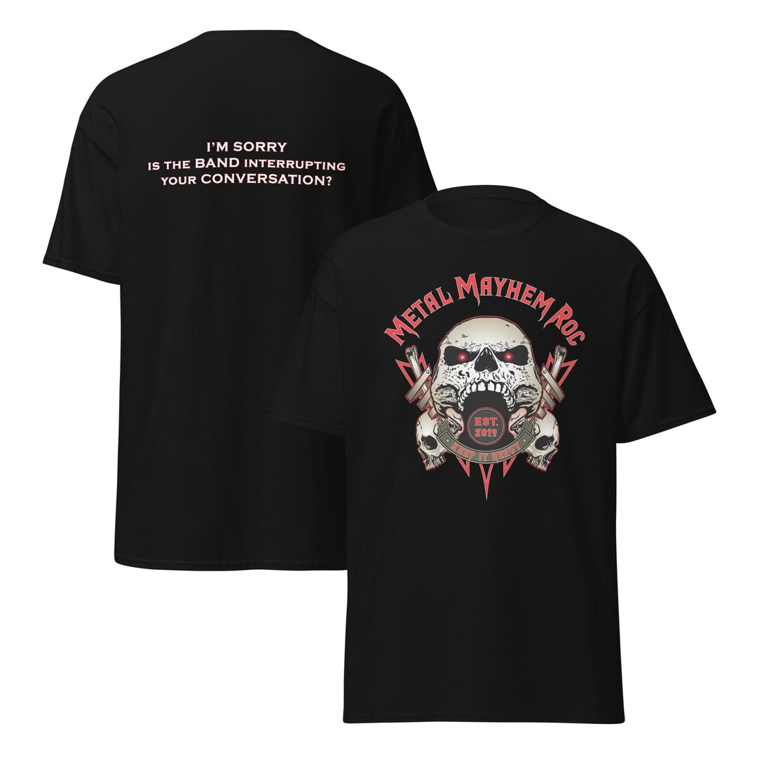 Metal Mayhem ROC Red Logo "interruption" T-shirt - Etsy