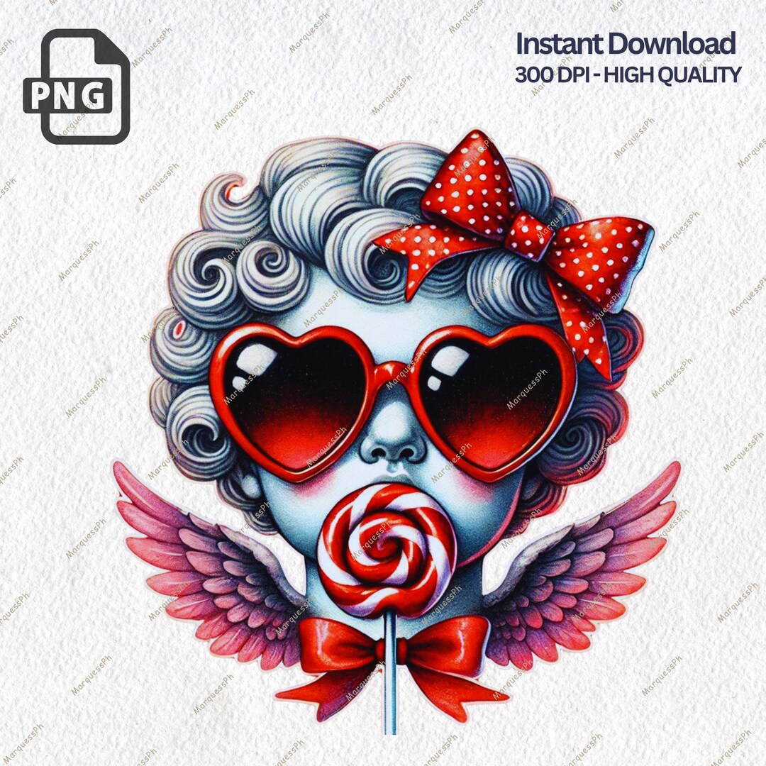 Cute Cupid PNG Clipart, Funny Valentine Angel Illustration, Heart ...