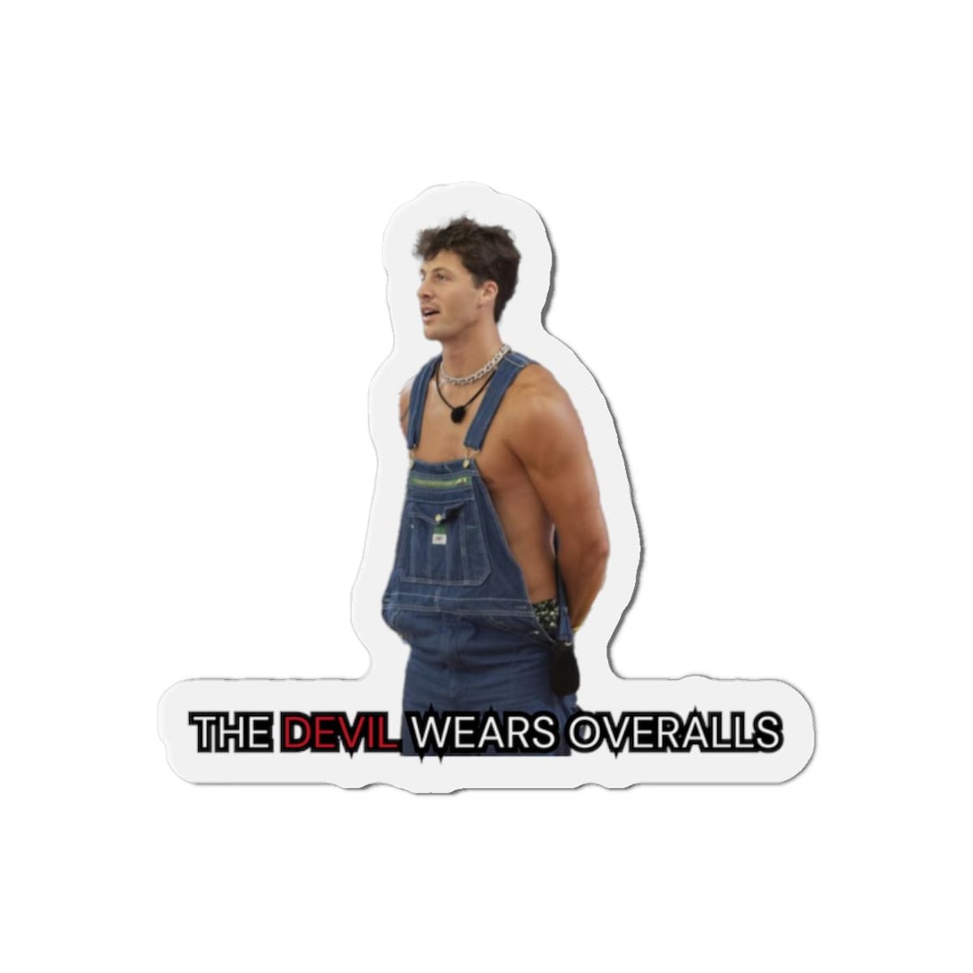 Love Island Rob overalls Die-cut Magnet - Etsy