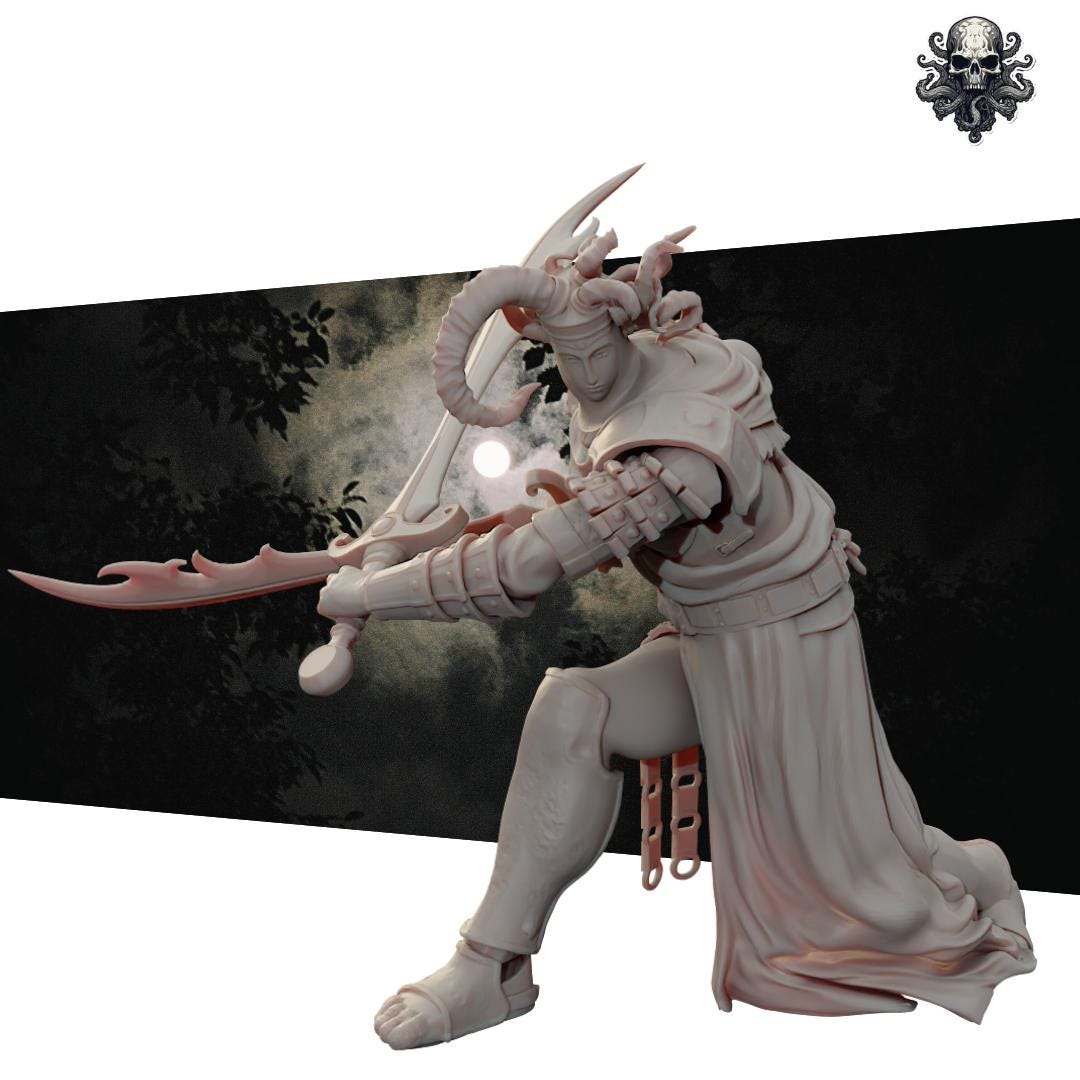 Horned Knight, Elden Ring Shadow of the Erdtree Inspired Printed Mini ...