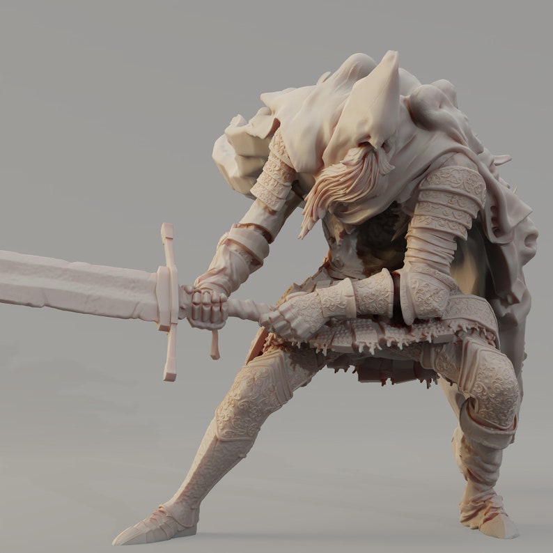 Red Hood, Slave Knight Gael Dark Souls Inspired, 3d Printed Figure 75 ...