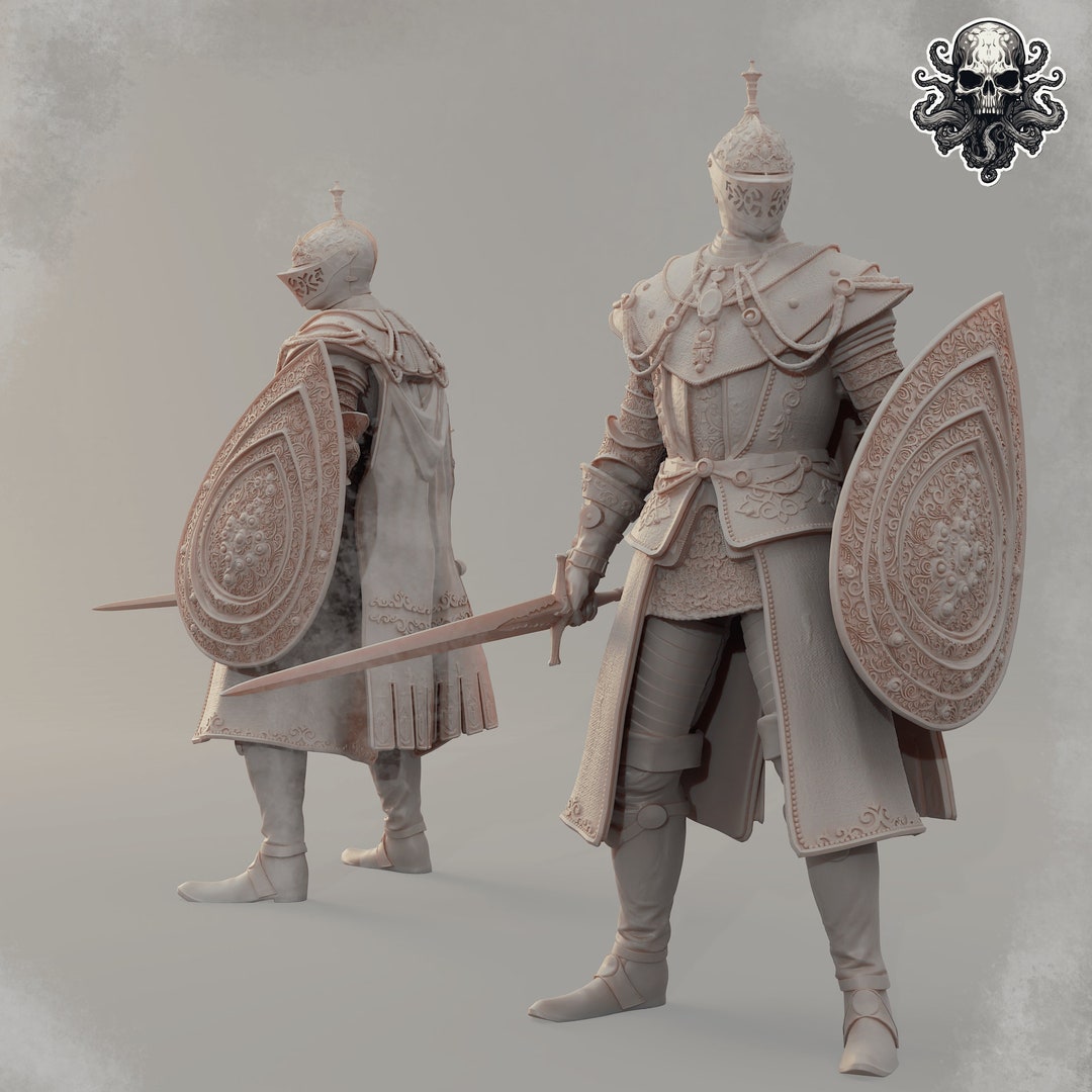 Magical Knight, Elden Ring Inspired Carian Knight, 3D Printed Mini. Dnd ...