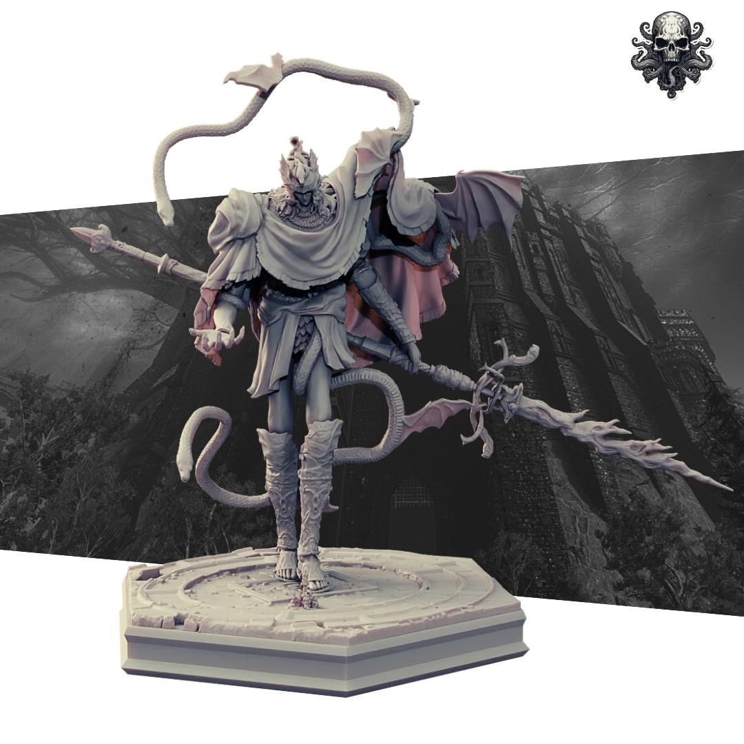 Snake Impaler Elden Ring Inspired Messmer 3D Printed Mini Dungeons and ...