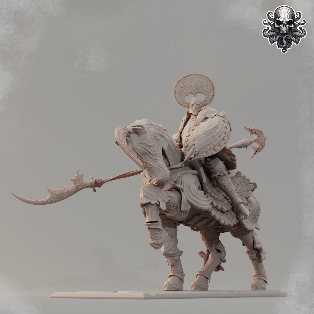 Royal Knight on Horseback Elden Ring Inspired 3D Printed Mini Dungeons ...
