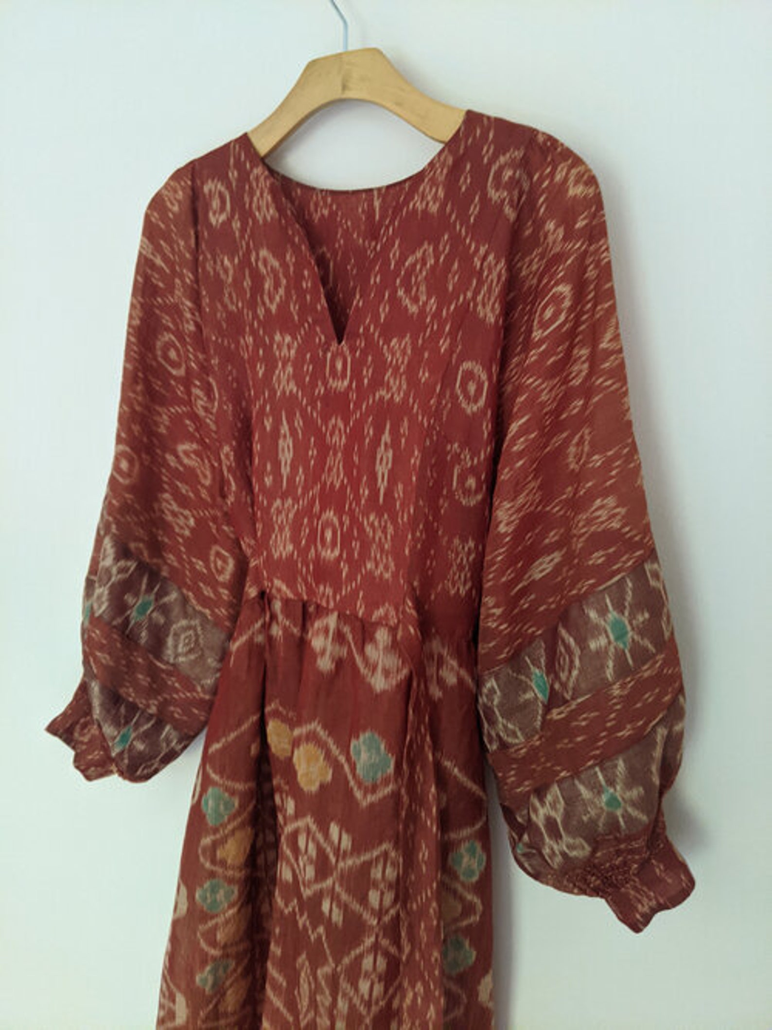 Aelwyn Dress PDF Sewing Pattern Bust 31 43 Bohemian Folk Dress - Etsy