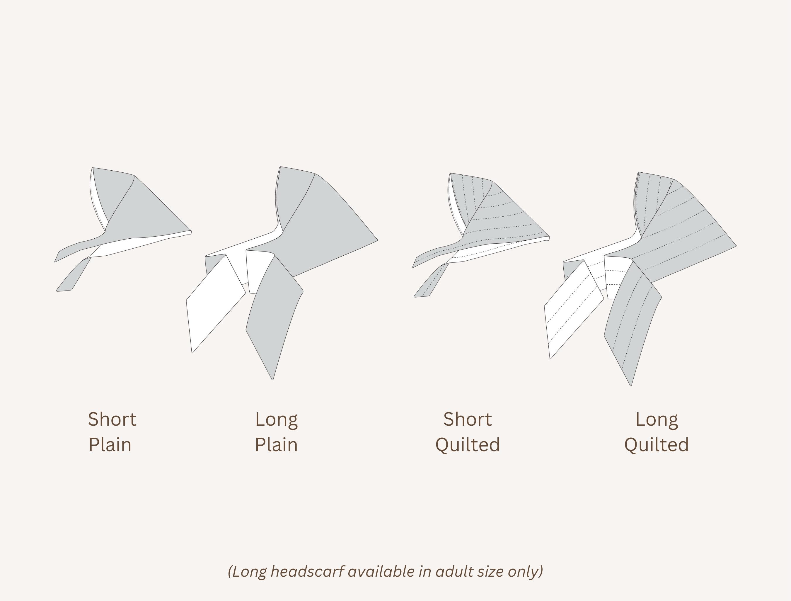 Sculpted Headscarf Sewing Pattern: Quilted Scoodie Hood (PDF Pattern ...