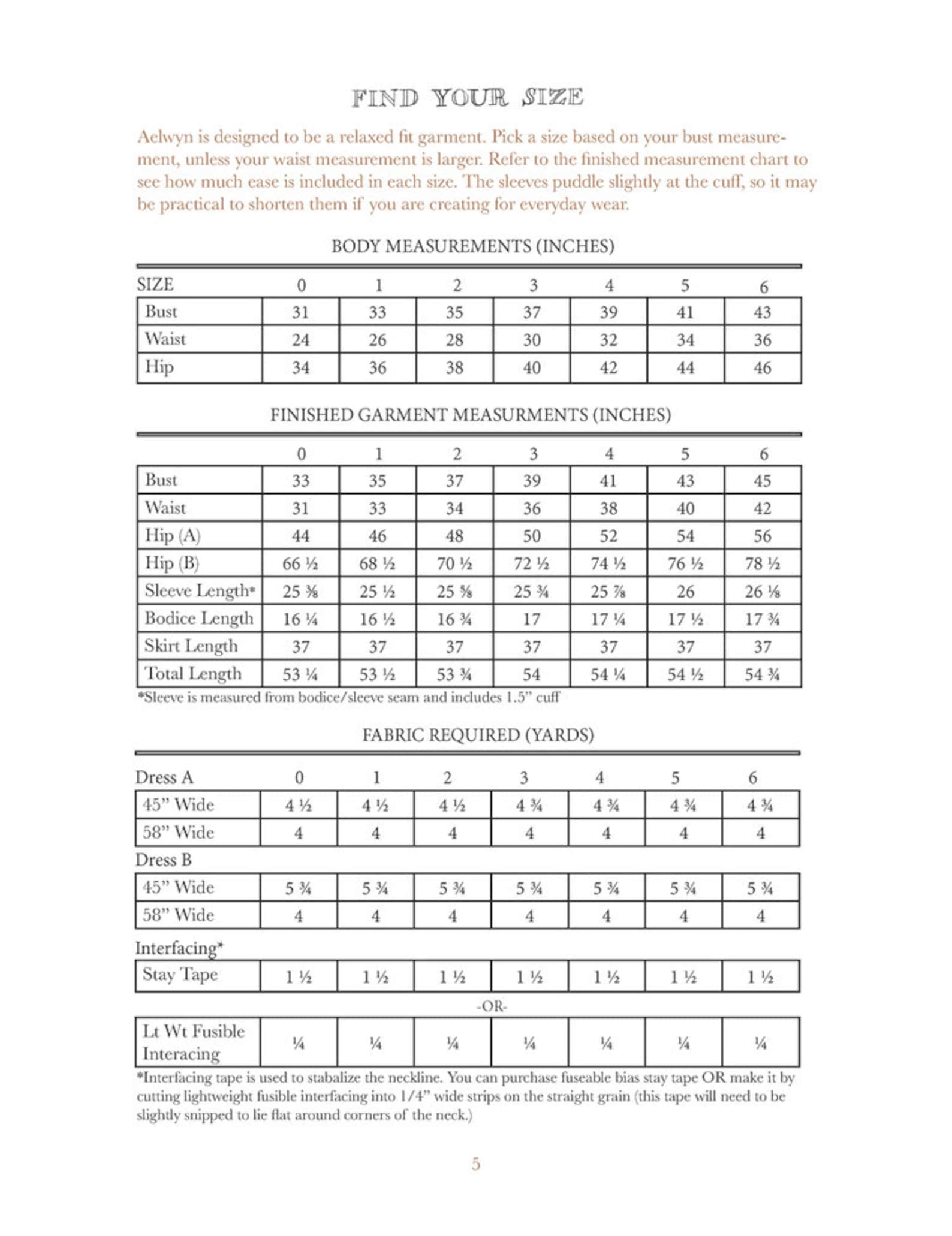 Aelwyn Dress PDF Sewing Pattern | Bust 31" - 43" | Bohemian Boho ...