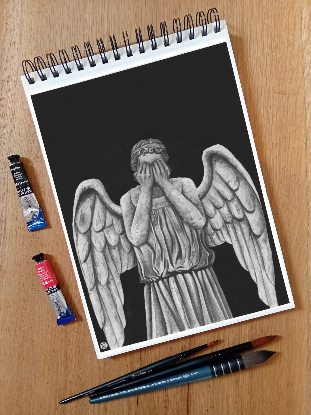 Print DCWHO Weeping Angel Fan Art - Etsy