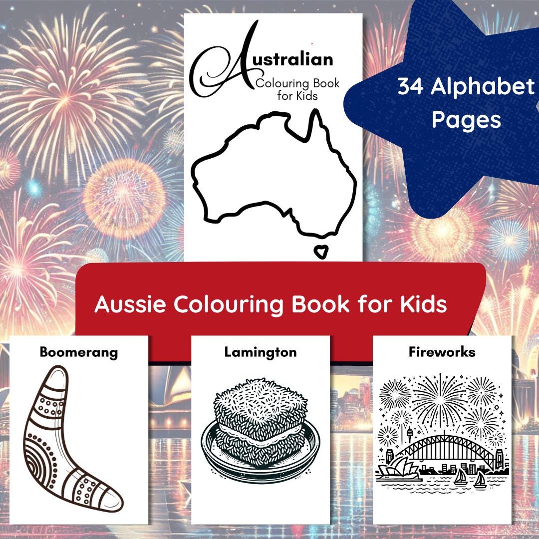 Aussie ABC Colouring Book: Australian Wildlife & Landmarks (PDF ...