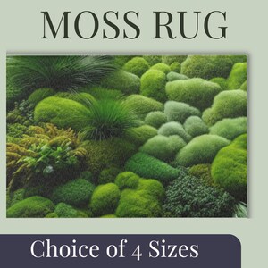 Moss Area Rug: Green Forest Floor, Nature-inspired Home Decor - Etsy