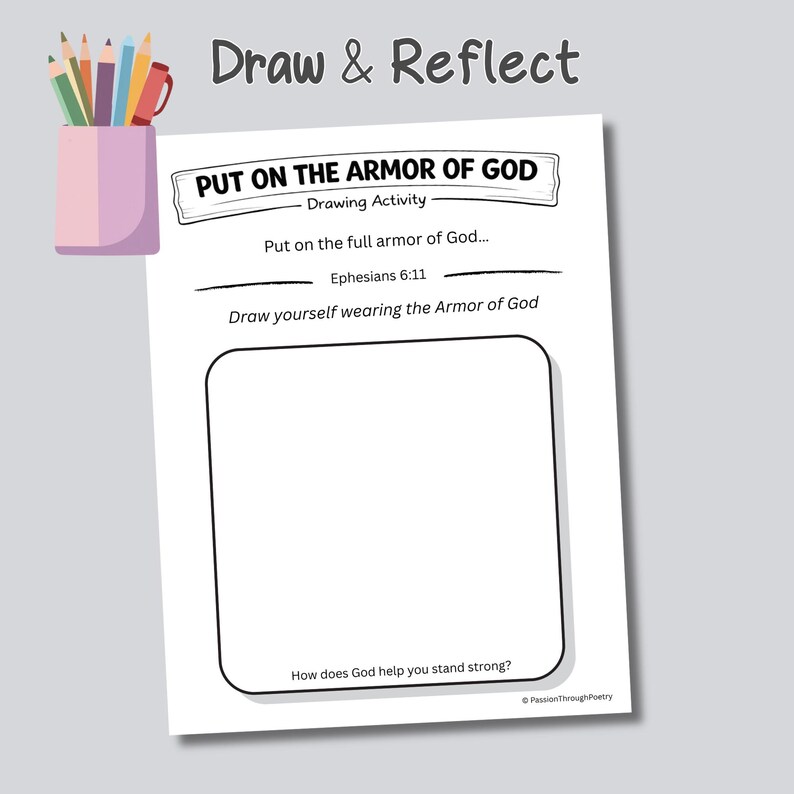 Ephesians 6:10-18 Armor of God Kids Activity Pack Put on the Full Armor ...