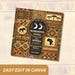 African-themed Birthday Invitation: Vibrant Cultural Design (canva ...