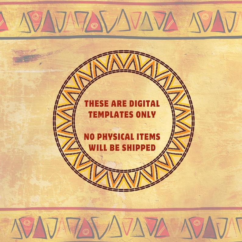 African-themed Birthday Invitation: Vibrant Cultural Design (canva ...