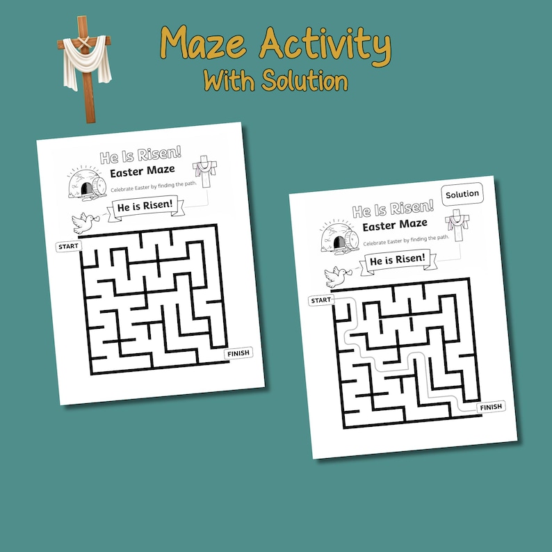 Christian Easter Activity Pack Printable for Kids Ages 5–9 Sunday ...