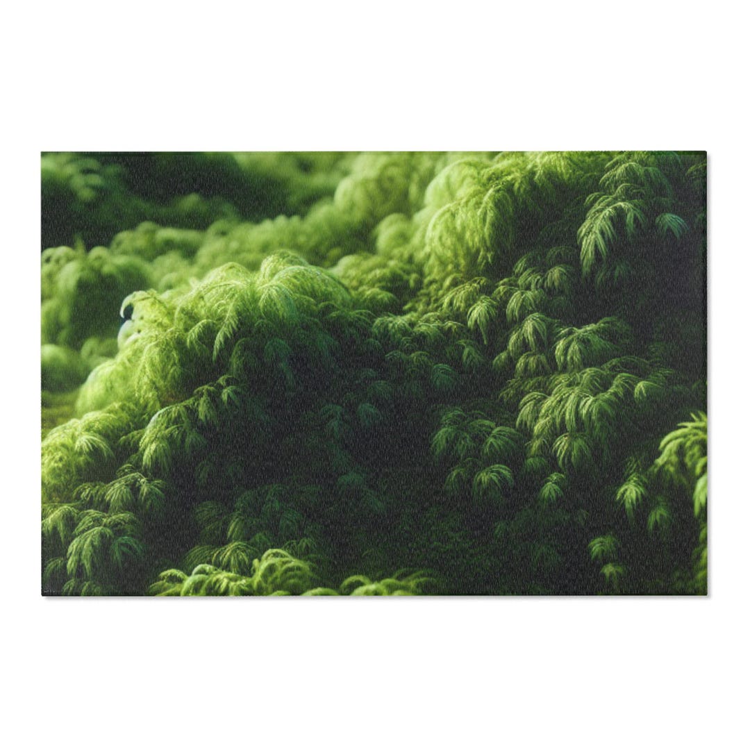 Green Moss Rug Nature-inspired Area Rug Botanical Carpet Soft Mossy Rug ...