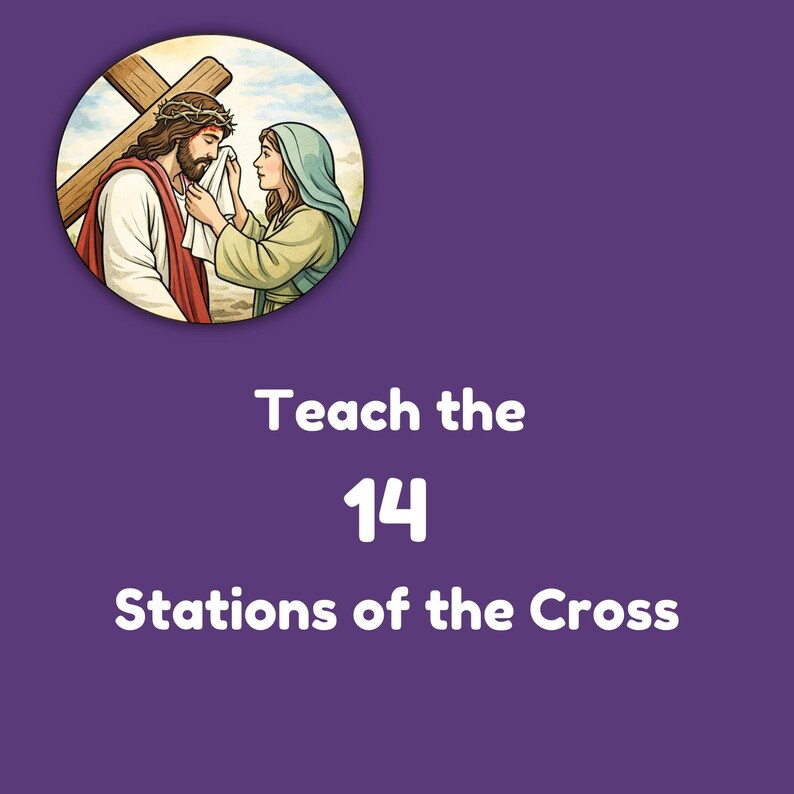 Stations of the Cross for Kids Printable Catholic Lent Activity Holy ...