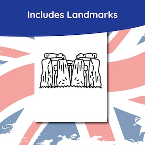 British Landmarks Coloring Pages Printable UK Geography Activity ...