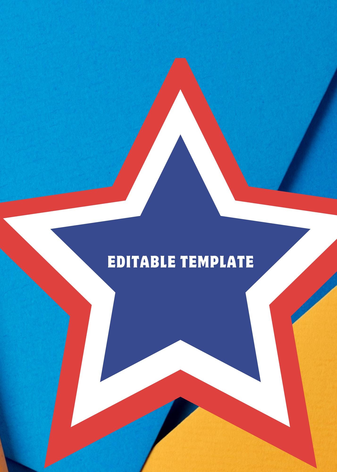 US Election Viewing Party Menu Customizable Digital Template Printable ...