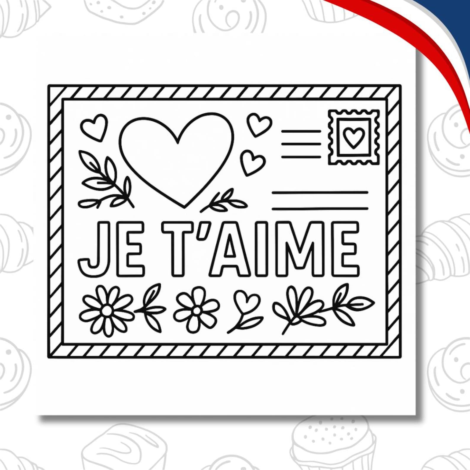 French Coloring Book for Kids | Digital Download Activity Pages | Fun ...