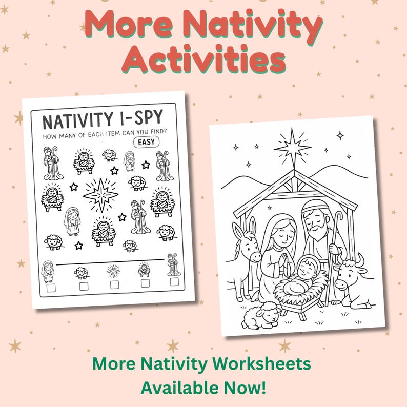 Nativity Cut & Paste Activity for Kids | Make Your Own Nativity Craft ...