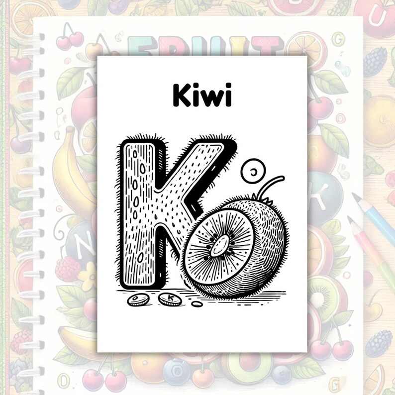 ABC Coloring Book Fun Alphabet Coloring Page Kids Instant Download ...