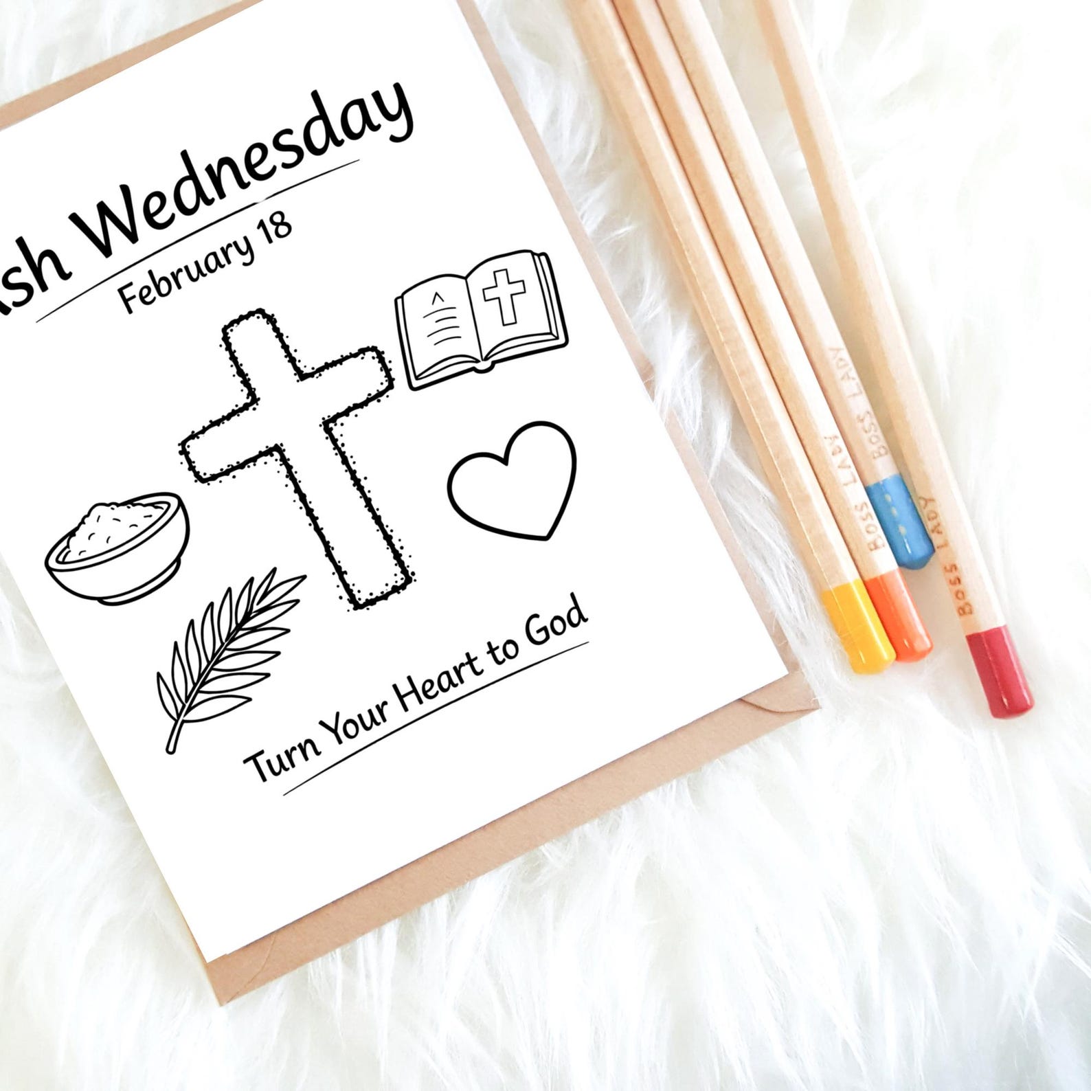 Ash Wednesday Coloring Page for Kids | Lent Christian Printable ...