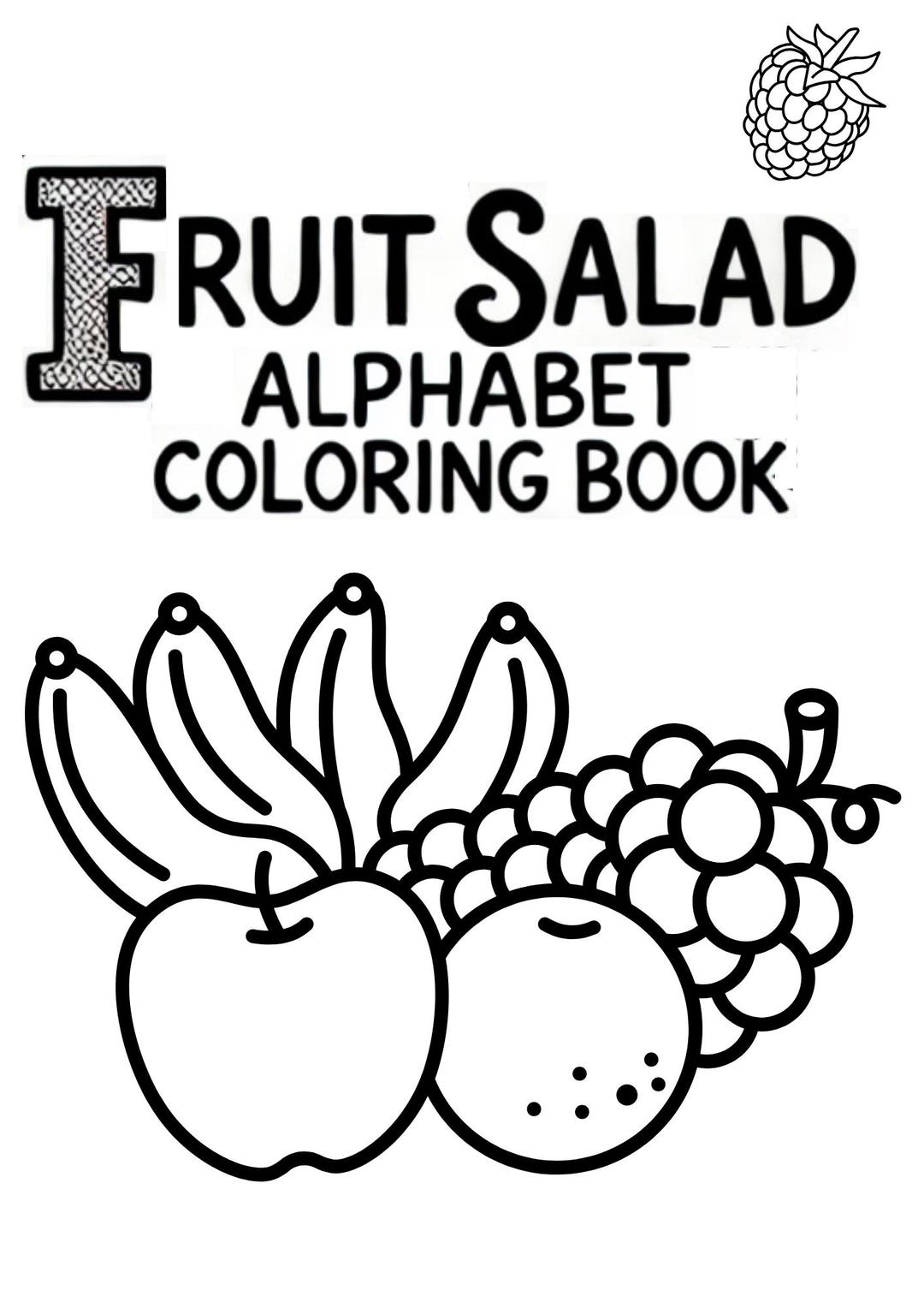 Fruit Alphabet Coloring Book – A to Z Printable Activity for Preschool ...