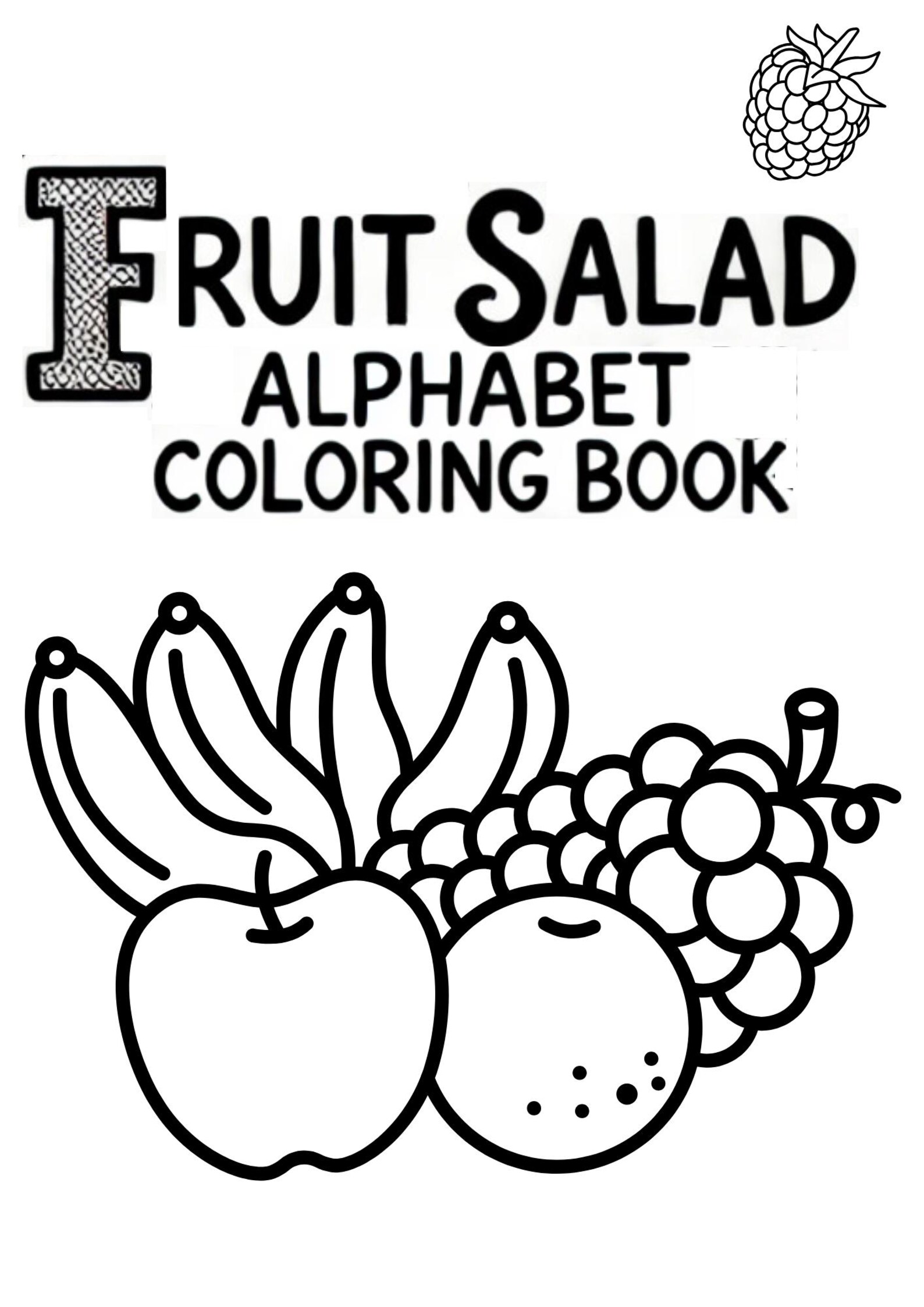 Fruit Alphabet Coloring Book: A-Z Learning Activity (PDF Download) - Etsy