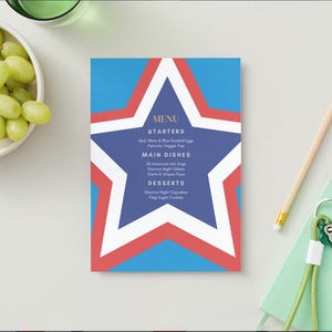 US Election Viewing Party Menu Customizable Digital Template Printable ...