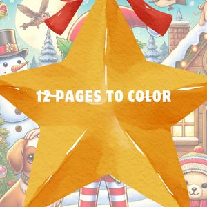 Coloring Book Instant Download Christmas Elf Adventures Printable ...