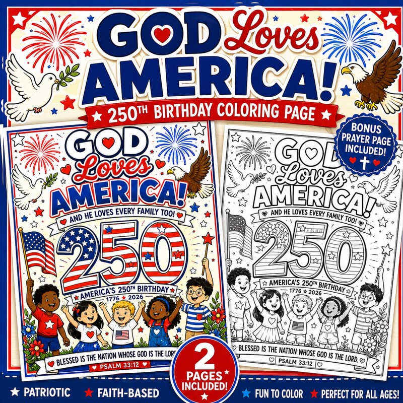 Jesus America Coloring - Etsy