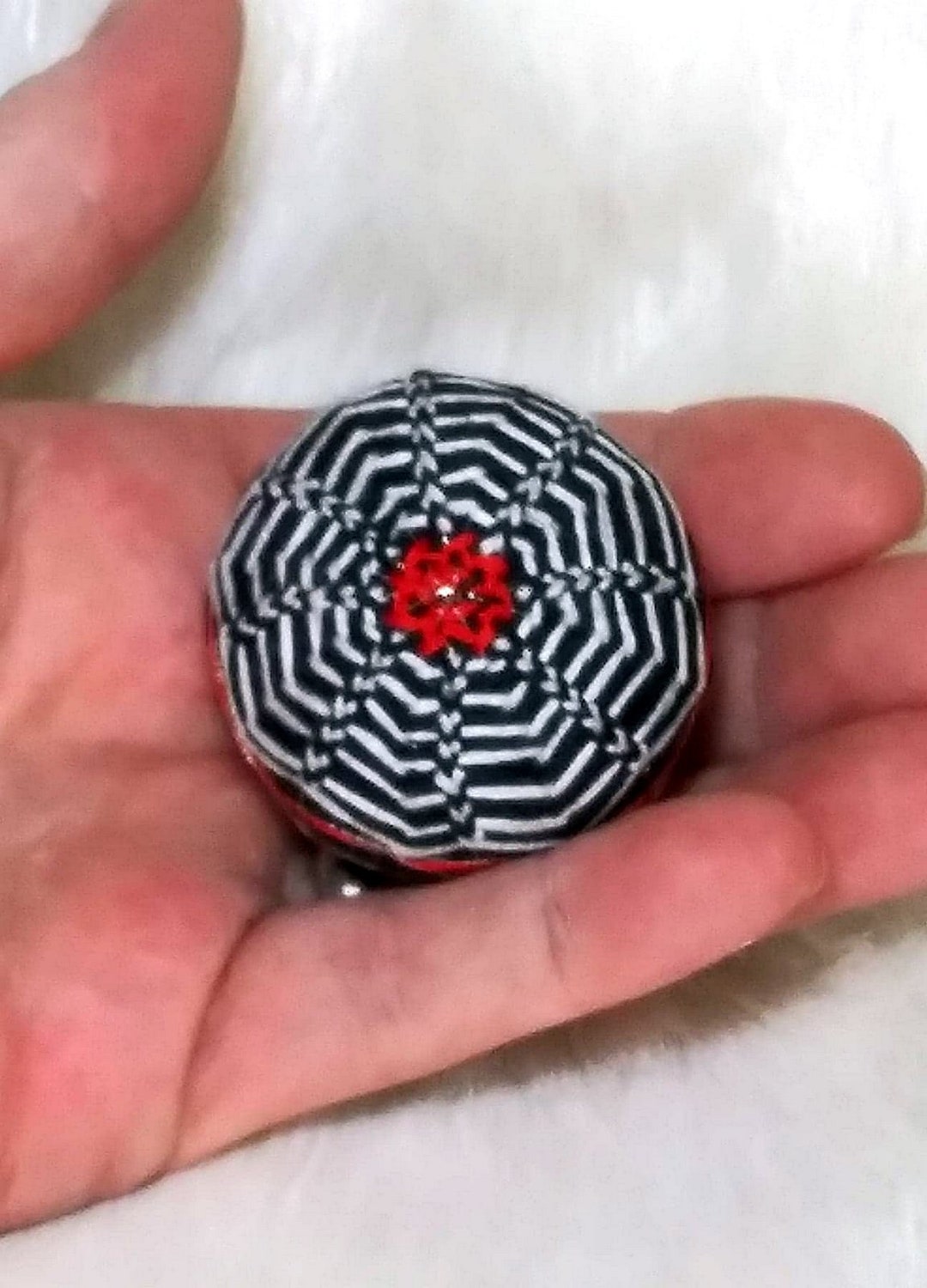 3 Diameter Spider Web Japanese Temari Ball Home Decor String Art Thread ...