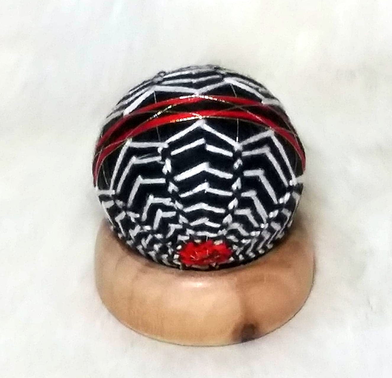 3 Diameter Spider Web Japanese Temari Ball Home Decor String Art Thread ...